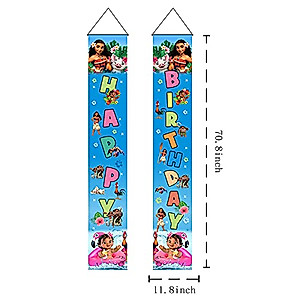 Moana Party Hanging Banners Moana Birthday Theme Party Decoration