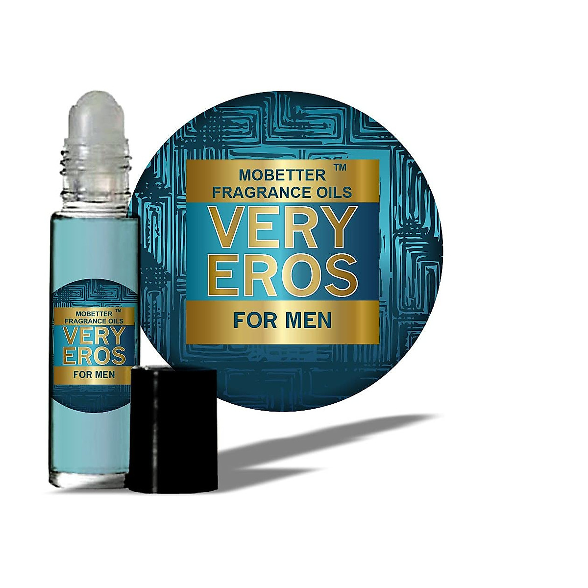 Very Eros Men Cologne Body Oil, Travel Size - Long Lasting Fragrance, Inspired By Eros Men
