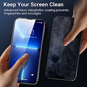 TORRAS Diamond Shield for iPhone 13 Pro Max Screen Protector for iPhone 14 Plus Phone Screen Saver Ultra Strengthened Tempered Glass [Full Coverage] Shatterproof [Anti-Fingerprint] 2-Pack, 6.7"