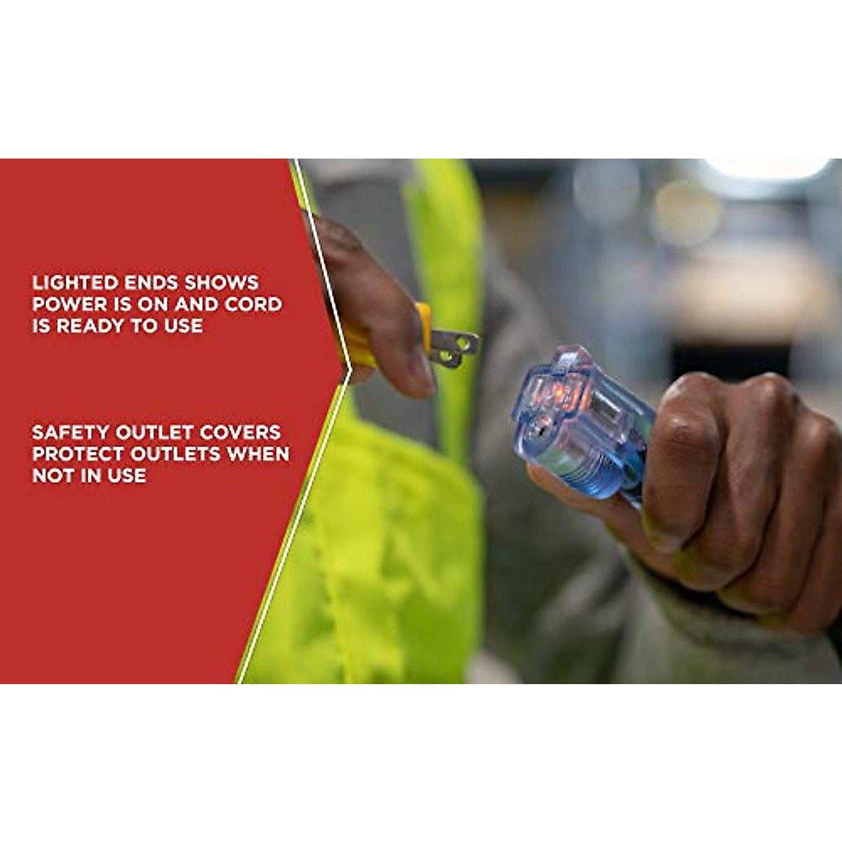 Southwire 65038901 14/3 25-Ft. Generator Power Cord; Black