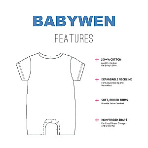 BABYWEN Custom New England Baby Football Graphic Jersey Bodysuit Personalized with Name and Number