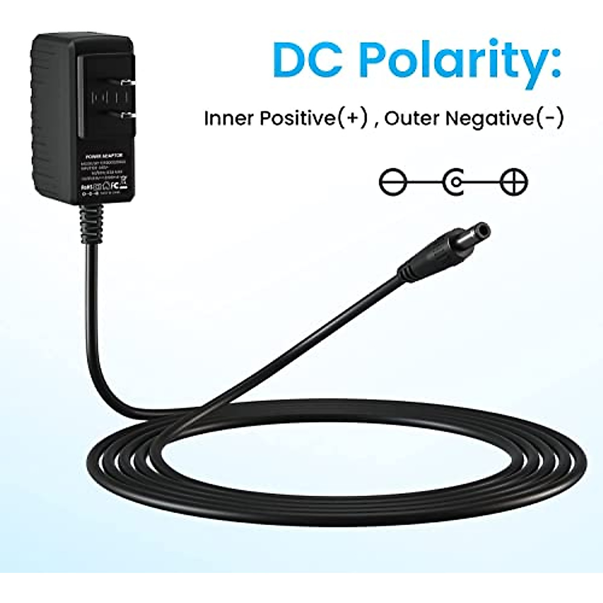 6V 2A Charger Adapter for ProForm Elliptical Smart Strider 480 490 500 600 LE, 390 395 475 510 E, 510 EX, 400 700 for Exercise Bike Extra Long Power Supply Cord (9.8 ft)