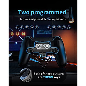 OLCLSS Paddles for Playstation4 Controller, Strike Accessory for PS4 Controller, Back Button Attachment for PS4 Controller, Strike Accessory PS4, Programmable Remap Kit Designed for the Original PS4 Controller