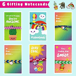 Friendship Bracelet Making Kit for Girls and Boys with Alphabet Beads, Floss, String & Charms | Arts and Crafts Gifts for Kids Ages 8-12 | Beads for Jewelry Making Kit | Friendship Bracelet Kit
