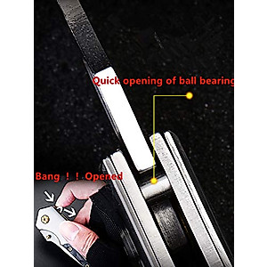 Small Folding Knife Pocket Knife Knives Redwood Handle D2 Sharp Blade - Pocket Knife for Men - Best Partner for Camping Hunting Fishing - EDC and Outdoor Gear - Birthday Christmas Gifts