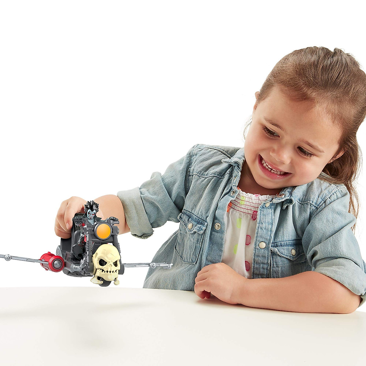 Fisher-Price Imaginext DC Super Friends Lobo Poseable Figure and Transforming Toy Motorcycle Set for Preschool Pretend Play Ages 3Y+