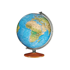 Replogle Odessa - Blue Ocean 2-way Map, Illuminated World Globe, Raised Relief, Up-to-Date Cartography, Made in USA(12"/30cm diameter)
