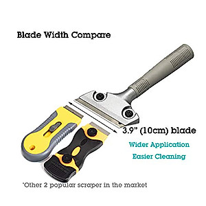 LDS Industry Glass Scraper, Stove Cleaner, Extendable Razor Blade Sticker/paint Scraper Remover for Window Tile Glass Windshield Tile Granite Wall Cleaning Hand Tool, Gum Cleaning, SCRP-U