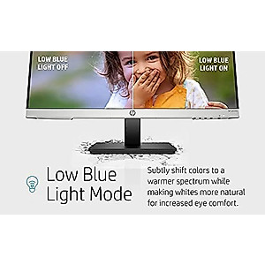 HP New Premium 24mh Series Monitor: 24" FHD IPS Display, Built-in Speakers, VESA Mounting, Height/Tilt Adjustment, HDMI, VGA, DisplayPort, 75Hz Refresh Rate, TF-HDMI Cable