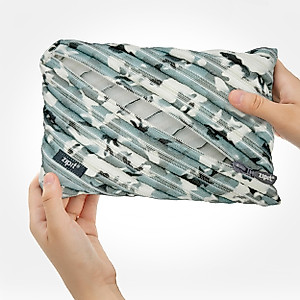 ZIPIT Camo Big Pencil Case, Grey Camouflage