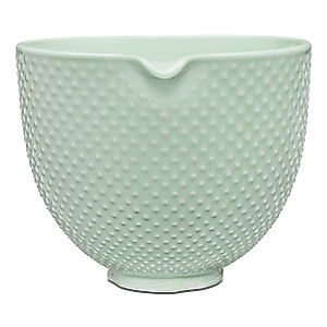 KitchenAid 5 Quart Ceramic Bowl for all 4.5-5 Quart Tilt-Head Stand Mixers KSM2CB5TDD, Dew Drop
