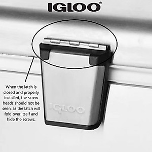 Igloo Cooler Stainless Steel Latch and Single-Screw Attachment Post, 2-Pack
