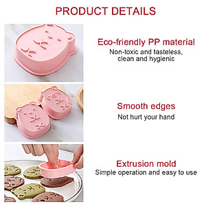 Cookie Cutter Set，6pcs Kids Cake Decoration 3D Mini Cartoon Animal Baking Tool Cookie Cutter Set