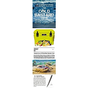 COLD BASTARD COOLERS 20QT Cold Bastard Rugged+ Pink NEON Premium Ice Chest Cooler Accessories Free S&H(CB20-PN)