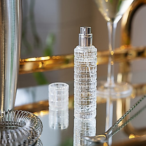 Viski True Martini Atomizer Perfect for Vermouth or Bitters, Spray Bottle, Travel Fragrance, DIY, Refillable Sprayer, Stainless Steel, Bar Accessory, 30 ml, Set of 1, Clear