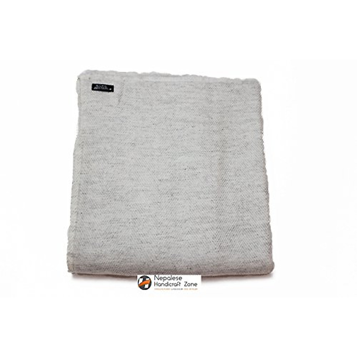 Himalayan Cashmere Throw,Natural Cashmere Blanket 54" x 108",Hand Made in Nepal