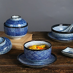 Kichvoe 1 Set Ceramic Stew Pot Steam Rice Bowl Instant Noodles Bowl Japanese Soup Bowl Japanese Miso Bowls Bowl Soup Pho Rice Ramen Household Cubilose Bowl Bibimbap Bowl Cheese Ceramics