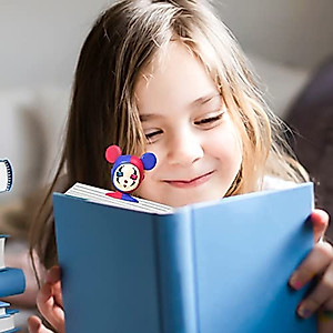 Wacky Bookmark Palz for Kids, 3D Cartoon Squashed Animals Novelty Funny Bookmarks, Cute Bookmark Stationery as Christmas Birthday Party Favors Gift for Teens, Students, Reading Lover(Clown)