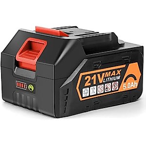 EKACO 21V Lithium Battery 5.0Ah Li-ion Battery Long Life Battery Work Cordless Leaf Blower
