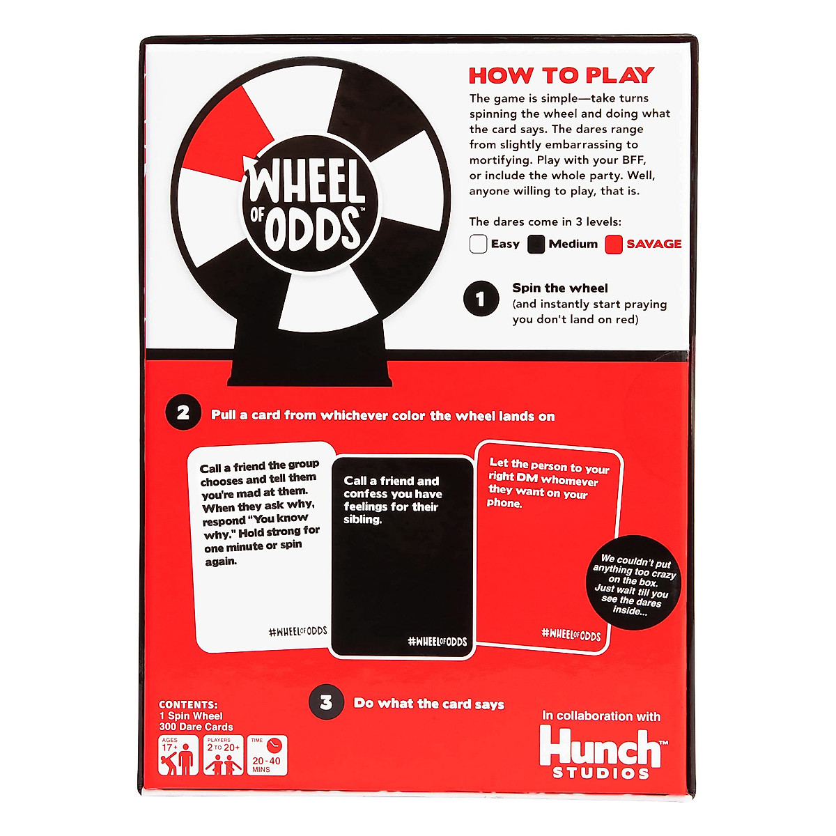 WHAT DO YOU MEME? Wheel of Odds - The Truth or Dare Party Game - for College, Birthdays, and Game Night