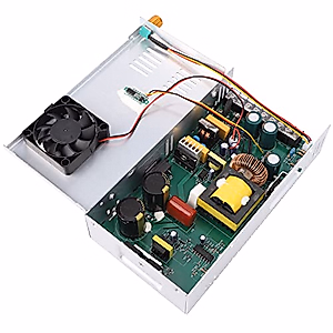 DROK 48V Power Supply, AC 110V/220V to DC 0-48V 10A 480W Buck Converter, Adjustable Variable LED Adapter Regulated 5V 12V 24V 30V 36V 48V Volt Voltage Transformer 10A Amp Charger for Lab CCTV