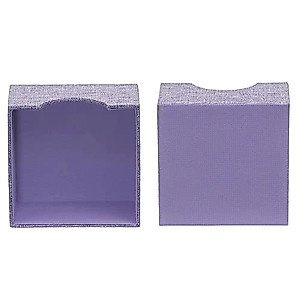 Household Essentials 2-Pack of Drawer Organizers, Sturdy Chipboard Wrapped In Soft Polyester Fabric, Stylish and Functional Storage Solution, 3” H x 6” W x 6” D, Iris