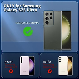 CACOE Magnetic Case for Samsung Galaxy S23 Ultra 5G 6.8 inch-Compatible with MagSafe & Magnetic Car Phone Mount,Anti-Fingerprint TPU Thin Phone Cases Cover Protective Shockproof (Black)