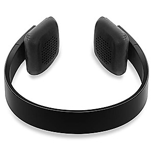 Aluratek Bluetooth Wireless Headphones with Built-in Battery, Stream Audio from iPhone, iPad, Smartphone, Tablet, PC, MAC, Laptop (ABH04FB), Black
