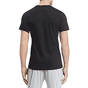 Calvin Klein Men's Cotton Classics 5-Pack Undershirts, 5 Black Crewneck, XX-Large