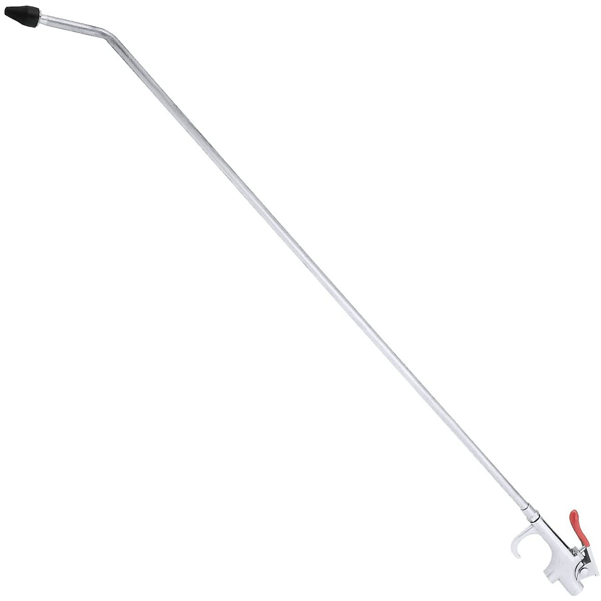 Hiltex 31111 Long Reach Pneumatic Air Blow Gun | 24” Length | 1/4"" NPT Air Inlet | Angled Aluminum Nozzle with Pistol Grip Trigger | Rubber Tip"