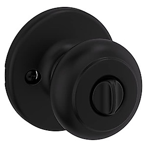 Kwikset 94002-950 Cove Door Knob, Entry, Matte Black