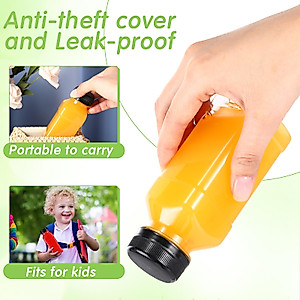 Mifoci 48 Pcs 6.7 oz Plastic Bottles with Caps Small Reusable Juice Containers with Lids Empty Clear Drink Containers for Fridge Mini Fridge Bottles for Water Milk Juicing Tea