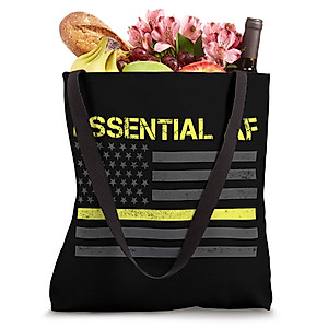 Essential 911 Police Dispatcher Thin Yellow Line Gift Tote Bag