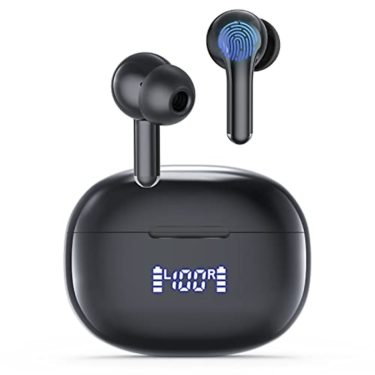 AMINY U-pro Wireless Earbuds Bluetooth 5.3 in Ear Light-Weight Wireless Headphones Built-in Microphone 25Hrs Playback LED Power Display Earphones with Charging Case IPX6 Waterproof for Working Workout