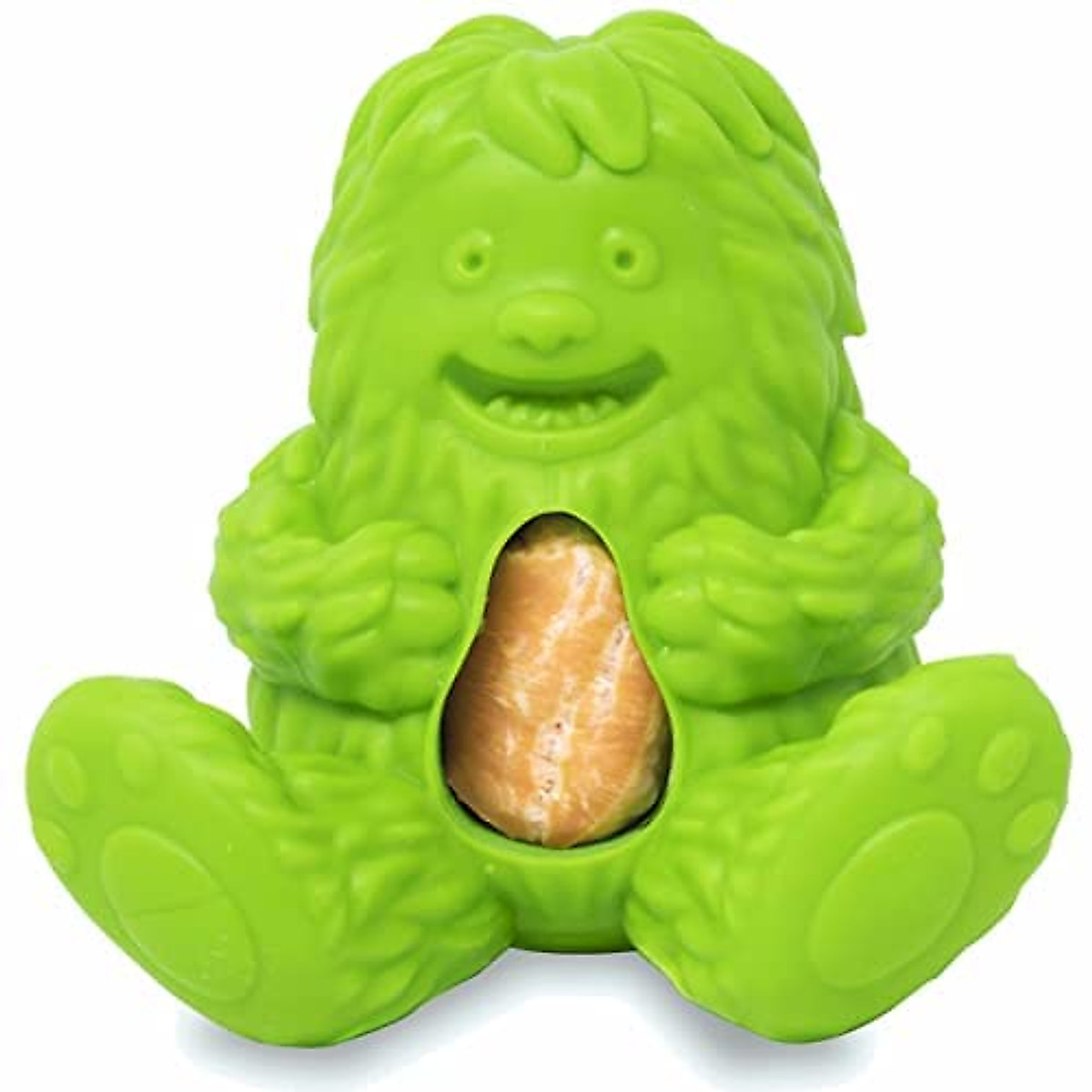 Yeti Puff and Play Dog Toy Interactive Nuggets Treats Dispenser Puzzle, Fun Stimulating Chew Toy for Teething, Behavior Training, Anxiety Calming, for Light to Moderate Chewers, Green