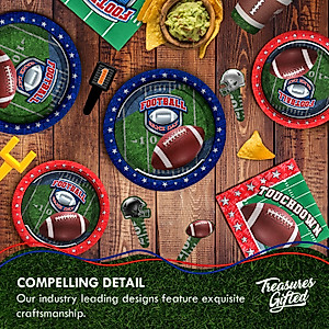 Treasures Gifted Football Balloons - 12 Pack of 12 Inch Football Helium Balloons - Football Decorations - Football Party Supplies - Football Decor - Sports Balloons - Football Party Balloons