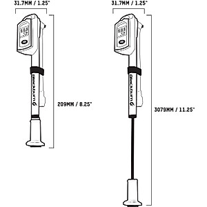 Blackburn Honest Digital Shock Pump (Silver, One Size)