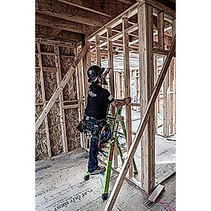 Little Giant Ladders, King Kombo, Professional, 5 Ft. A Frame, 8 Ft. Extension, Fiberglass, Type 1AA, 375 lbs Weight Rating, (13580-001)