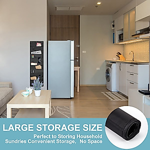 Geyee 4 Pack Wall Hanging File Folders Organizer, Heavy Duty Storage Pocket Chart, Over Door Hangers Included, Hanging Wall Paper Organizer Holder for School Classroom Office Home(10 Pocket)