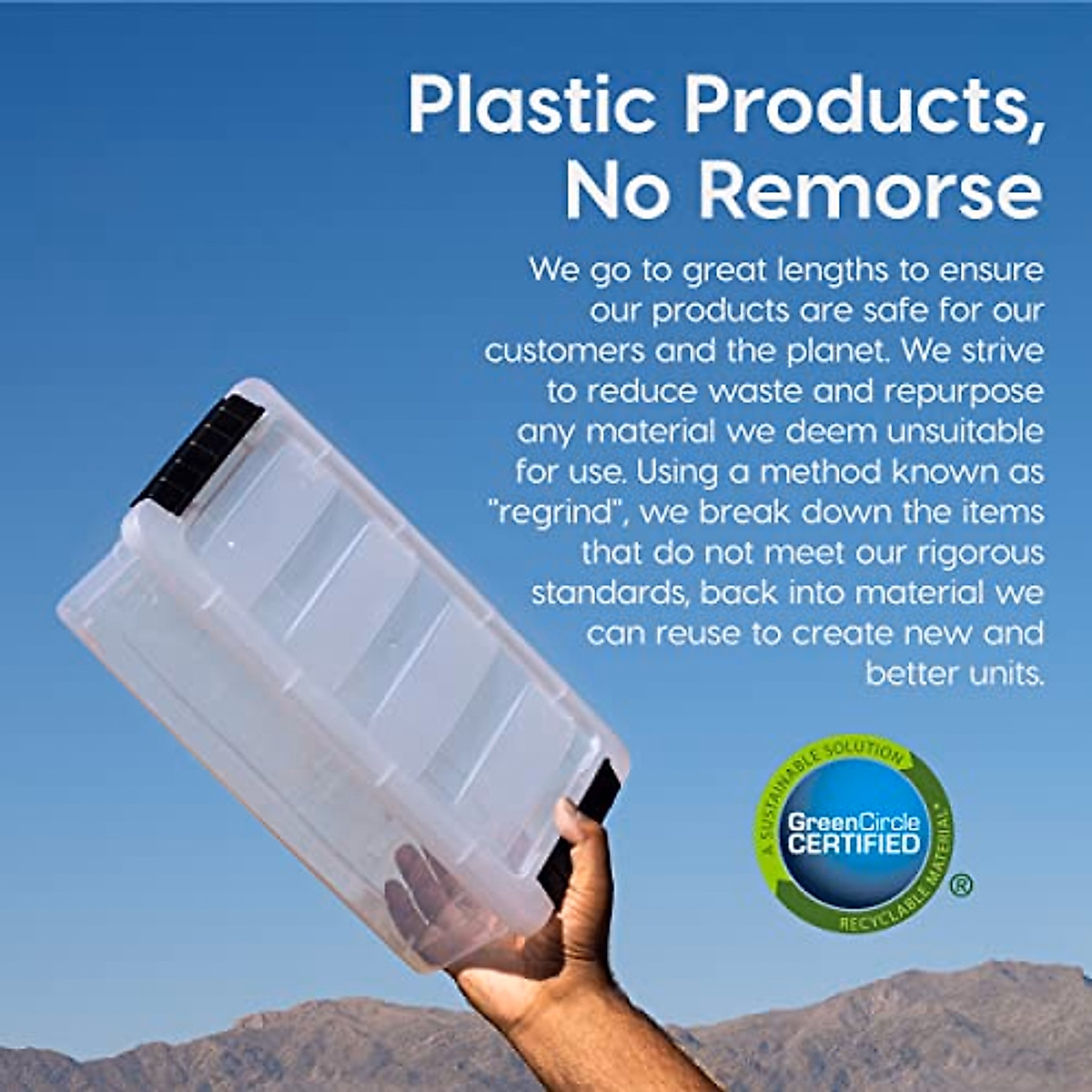 IRIS USA 72 Qt. Plastic Storage Container Bin with Secure Lid and Latching Buckles, 4 pack - Clear, Durable Stackable Nestable Organizing Tote Tub Box Sports General Organization Garage Large