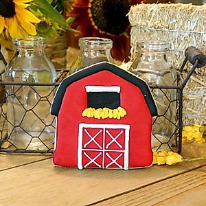 Barn Cookie Cutter, Premium Food-Grade Stainless Steel, Dishwasher Safe (Barn)