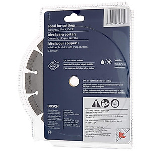 SKIL 7" Walk Behind Worm Drive Skilsaw for Concrete - SPT79A-10 & Bosch DB741C 7-Inch Premium Segmented Diamond Blade