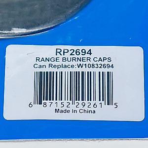 Supco Gas Range Burner Cap 5-Pk fits Whirlpool, AP5988633, PS11727796, W10832694
