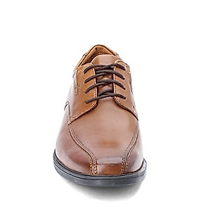 Clarks Men's Tilden Walk Oxford, Dark Tan Leather, 12 Wide