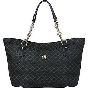 Rioni Signature Print Chain-Handled Canvas Tote
