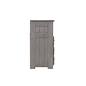 Discovery World Furniture Charcoal 6 Drawer Entertainment Dresser