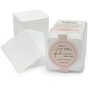 Lyon Lash Eyelash Extension Glue Adhesive Wipes 200 PCS | Glue Residue Remover Cleansing Pad Lint Free | Essential Lash Extensions Supplies Accessories Tools