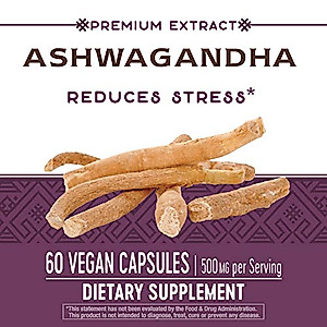 Nature's Way Ashwagandha Reduces Stress* Adaptogenic* Vegan 60 Capsules