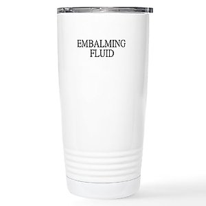 CafePress Embalming Fluid Stainless Steel Travel Mug 20 oz. Insulated Stainless Steel Coffee Tumbler