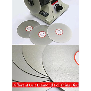 Diamond Flat Lap Disc Set 10 PCS, ENLAYER 4Inch Diamond Polishing Disc 80/100/200/400/600/800/1000/1500/2500/3000 Grit Wheel Lapping Grinding Disc Tool for Cutting or Sanding Stone and Glass